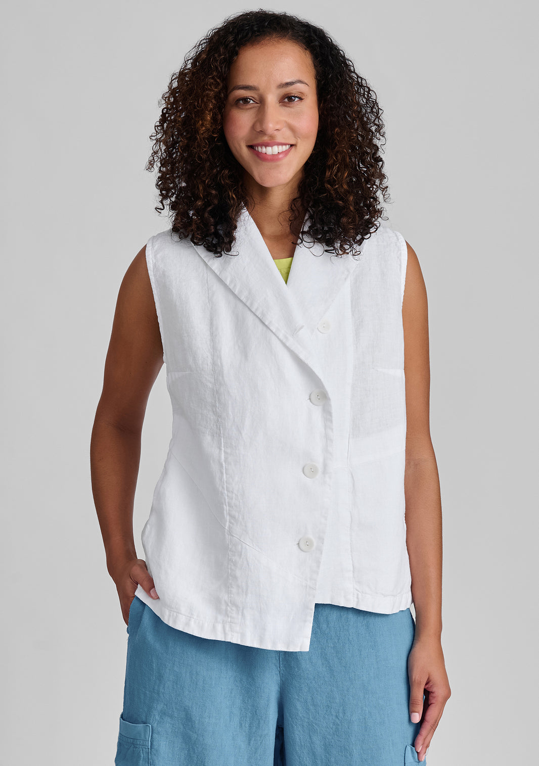 Linen Vests for Women - FLAX