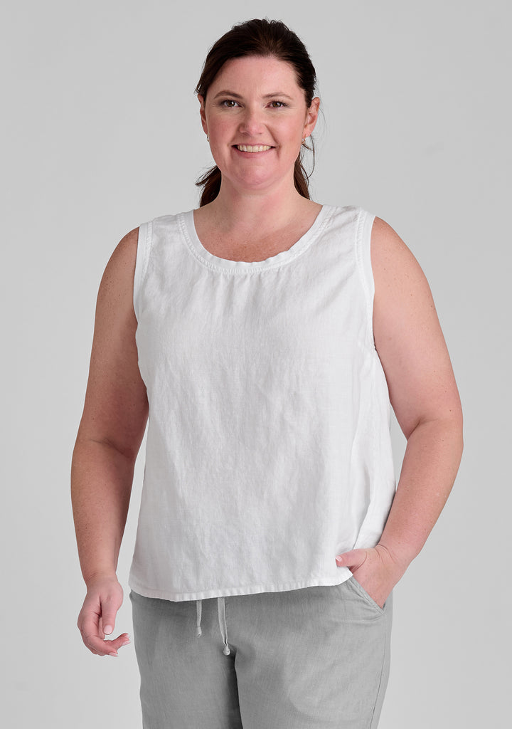 Linen Tank Tops For Women - FLAX