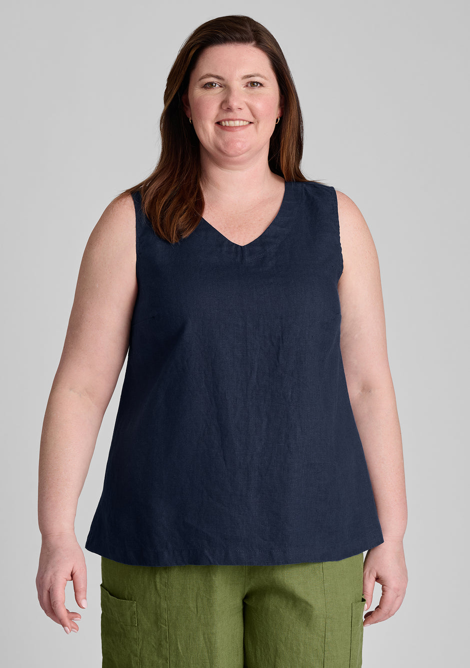 Linen Tank Tops For Women - FLAX