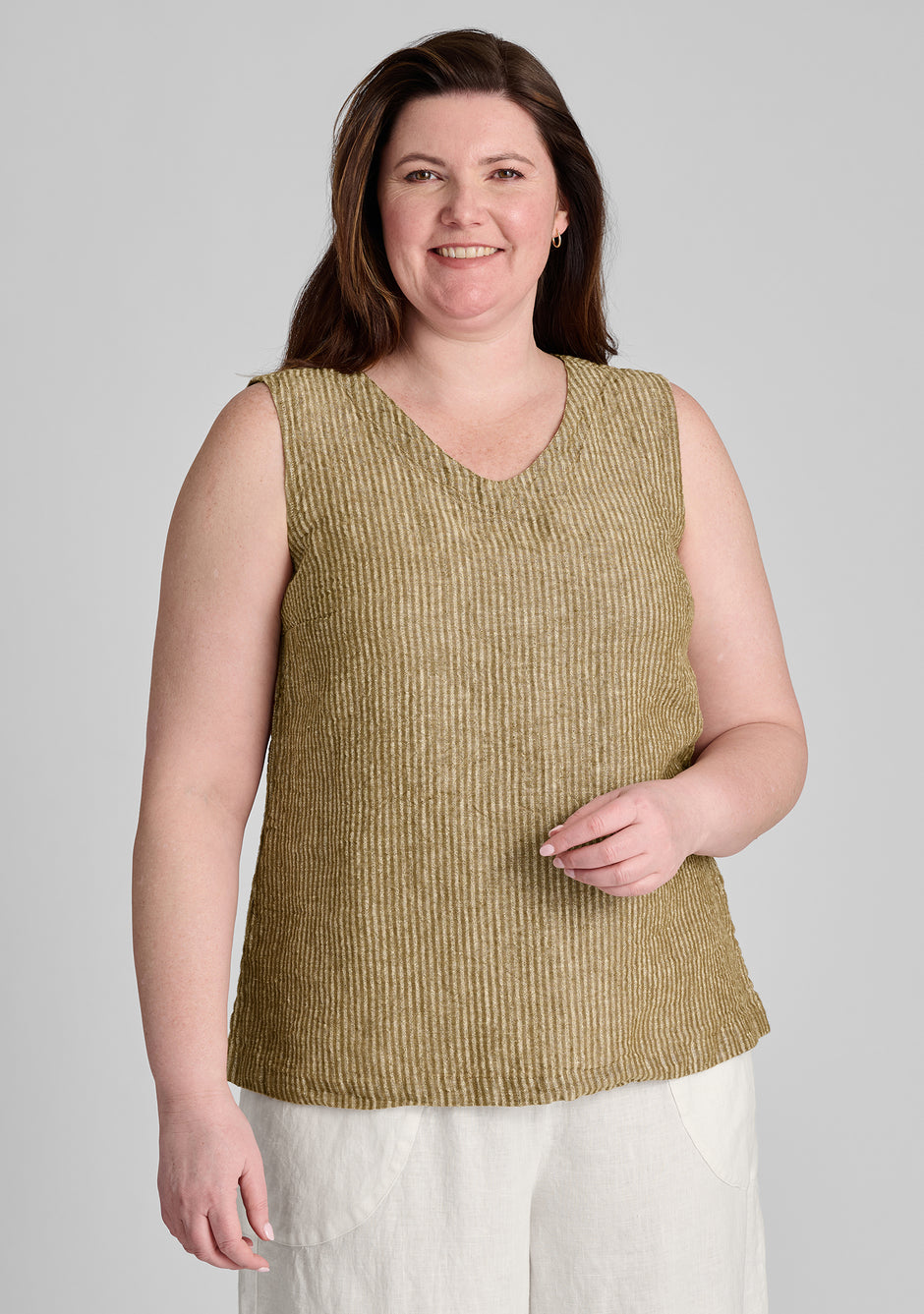 Linen Tank Tops For Women - FLAX