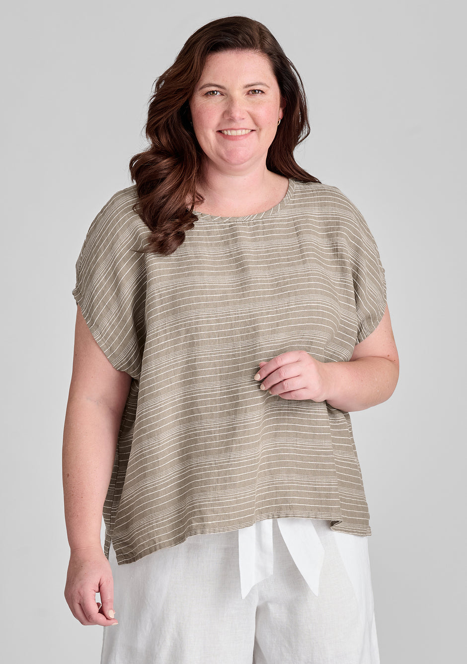 Linen T Shirts For Women - FLAX