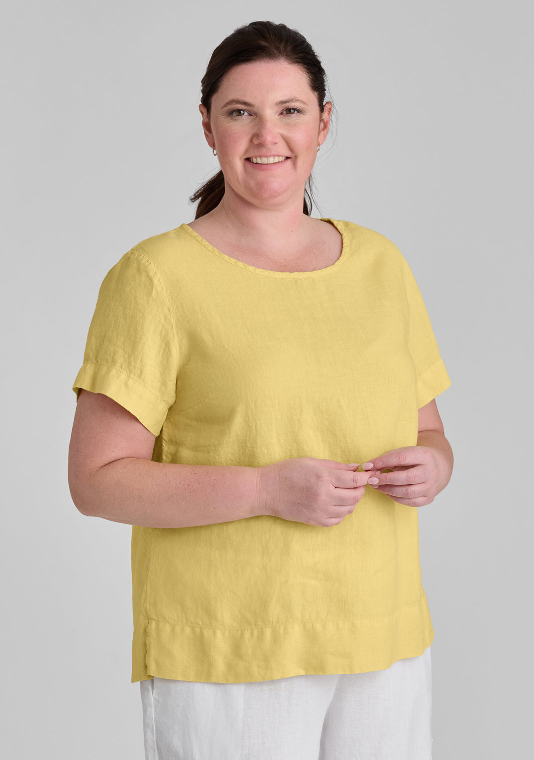 Linen T Shirts For Women - FLAX