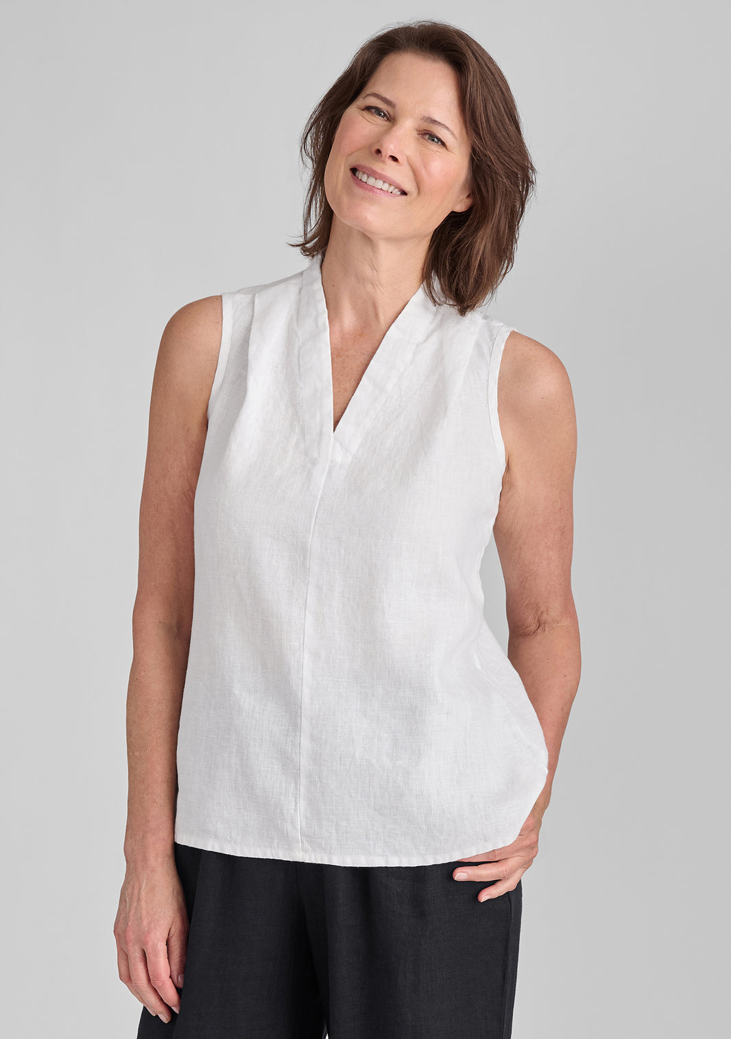 Linen Tank Tops For Women - FLAX