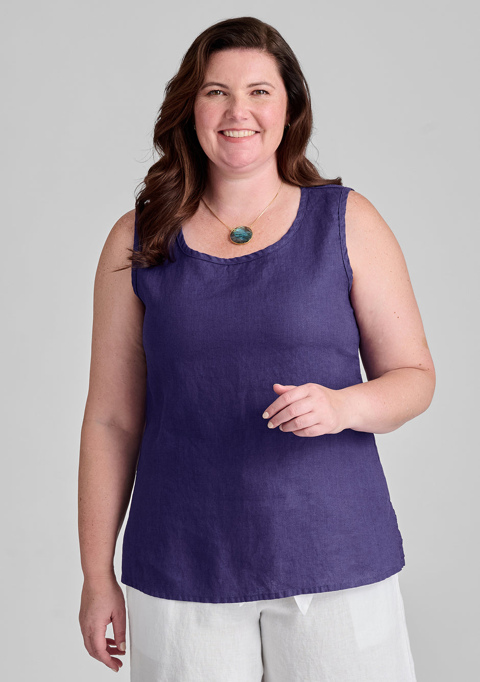 Linen Tank Tops For Women - FLAX