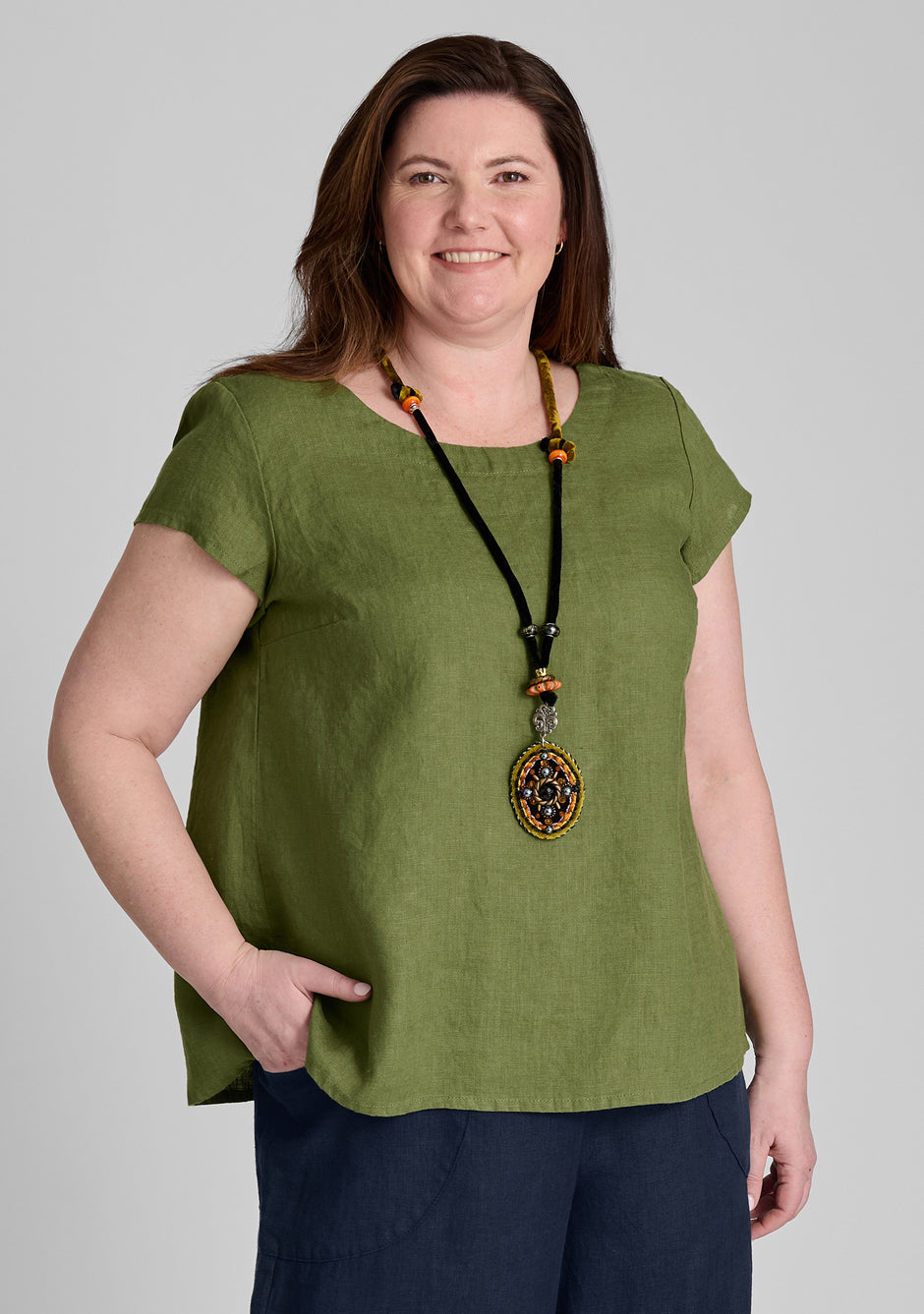 Linen T Shirts For Women - FLAX