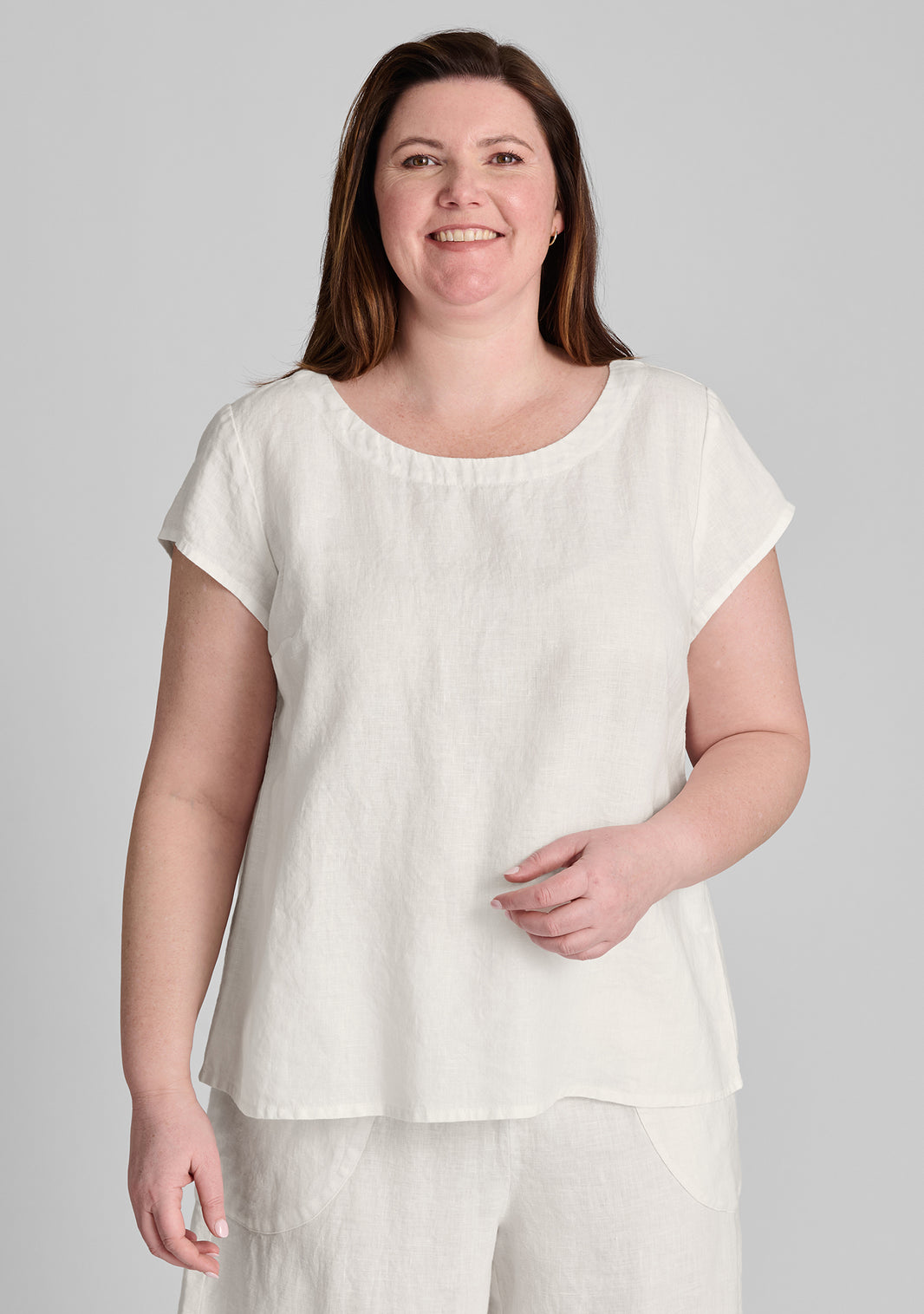 Linen T Shirts For Women - FLAX