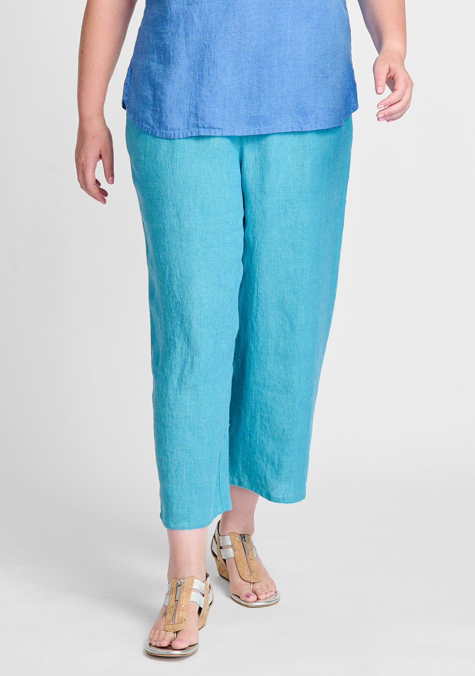 Floods - Linen Pants For Women - FLAX – FLAX